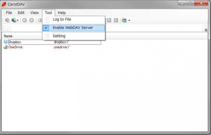 「CarotDAV」の簡易WebDAVサーバーを使ってクラウドストレージをマウントしてみた | 忘れ荘